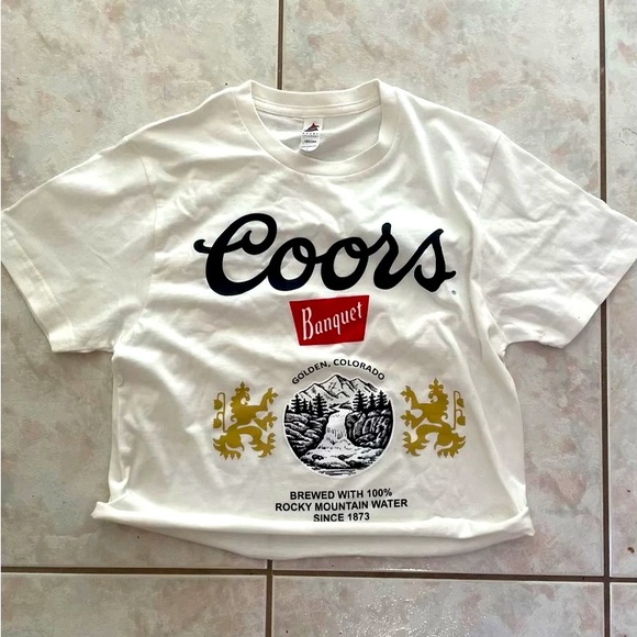 Tops | Coors Banquet Beer Crop Top | Poshmark